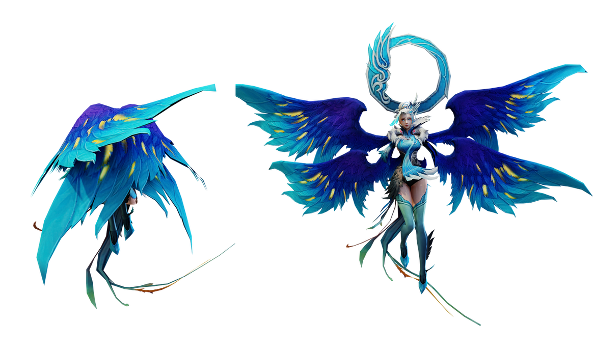 Four Wings Harpy(phoenix girl) by waitht on DeviantArt