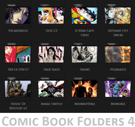 Comic Book Folder Icons 4 by ESeph on DeviantArt