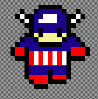 captain america pixel art by CalumHoodYo on DeviantArt
