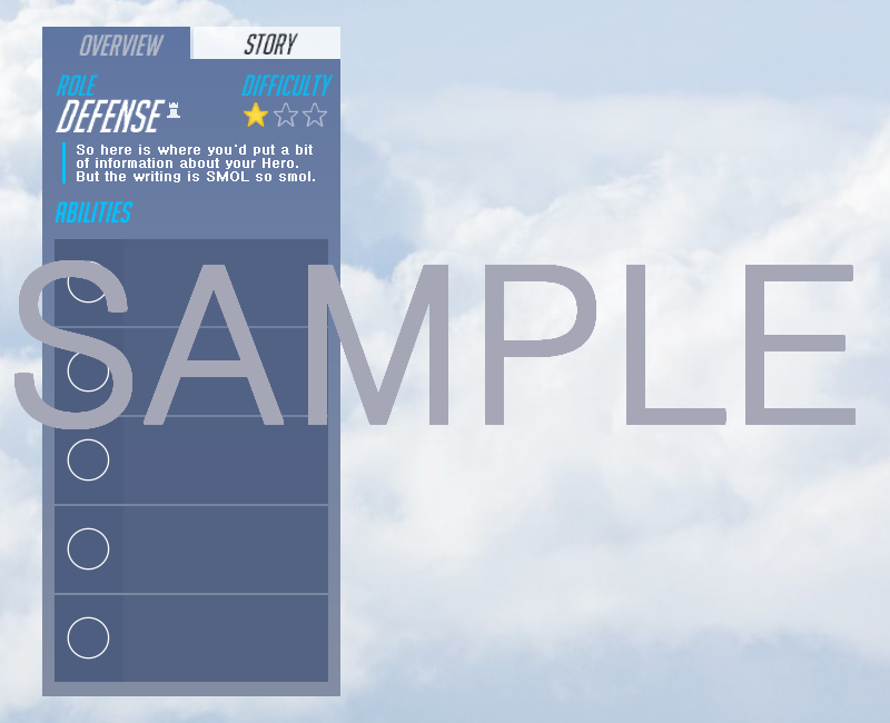 Overwatch Hero Template ( .PSD and .MDP ) by lazyyblaise on DeviantArt