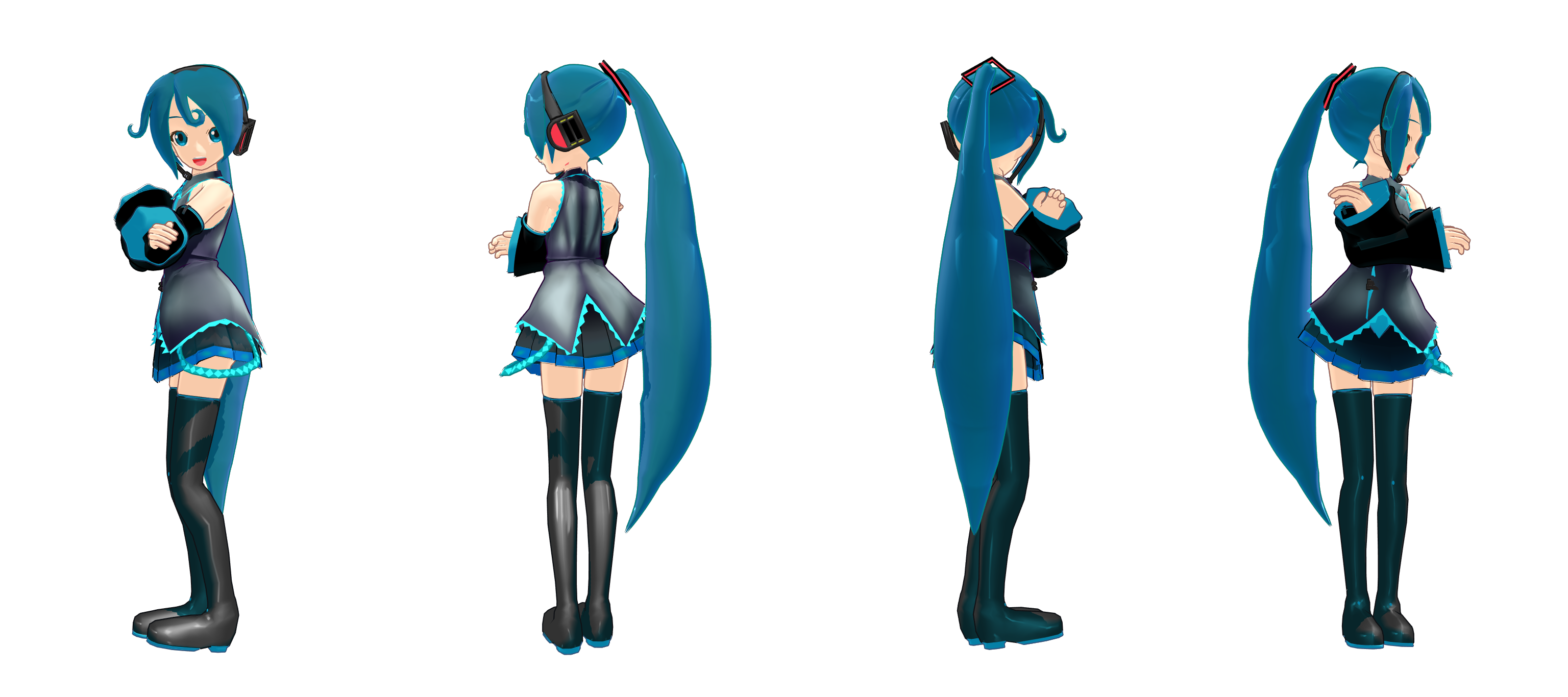 [MMD model DL!] Animasa PonyTail Miku :D by paprika1423 on DeviantArt
