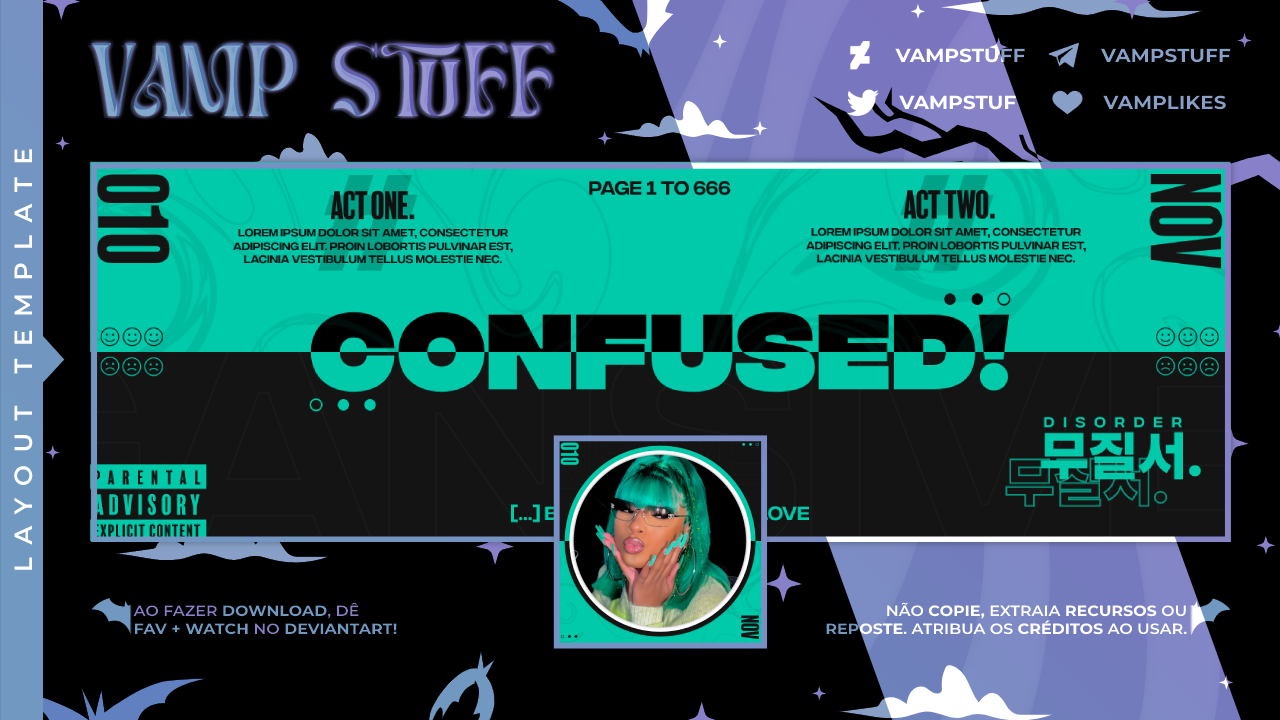 Pack template #95 VAMP STUFF by ELEGANSIVE. by vampstuff on DeviantArt