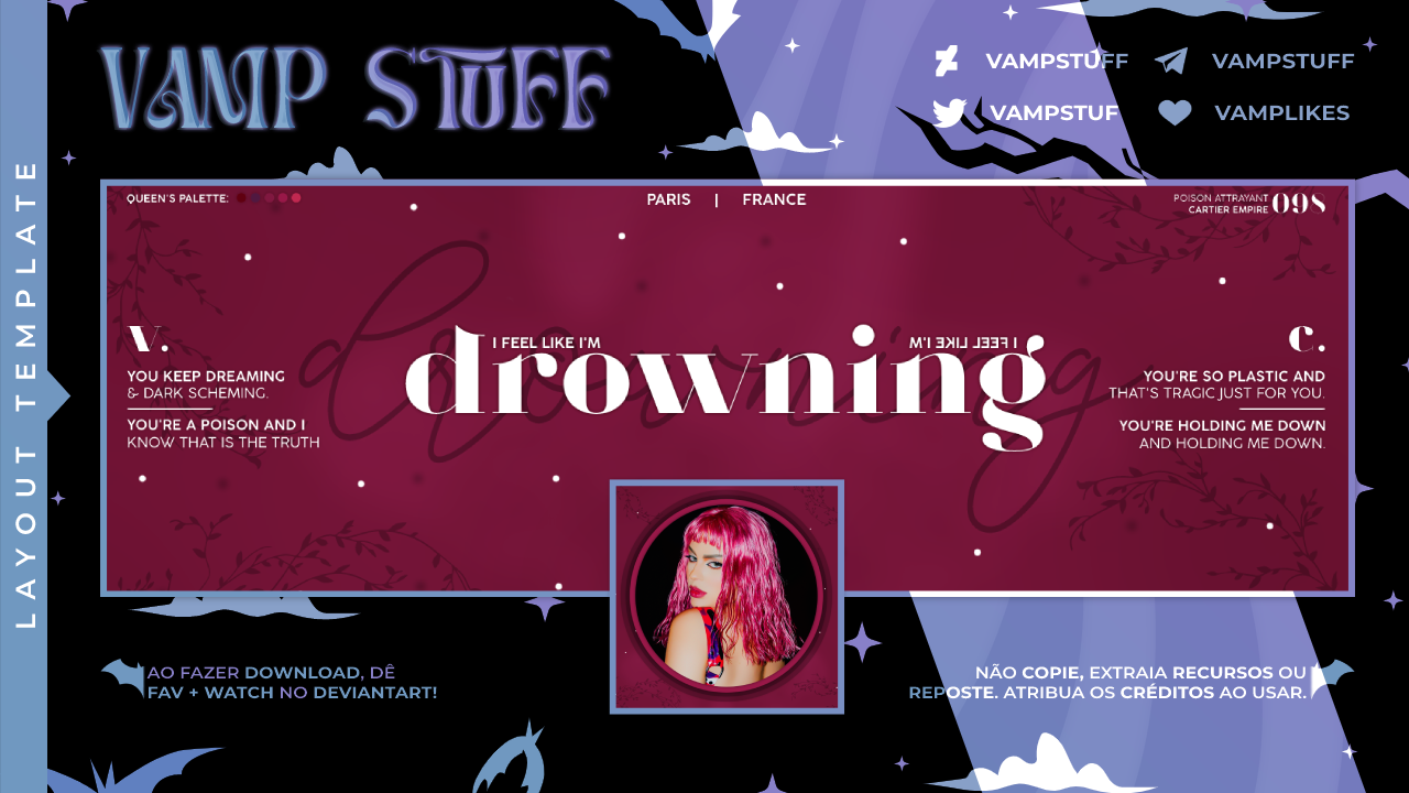 Pack template #96 VAMP STUFF by ELEGANSIVE. by vampstuff on DeviantArt