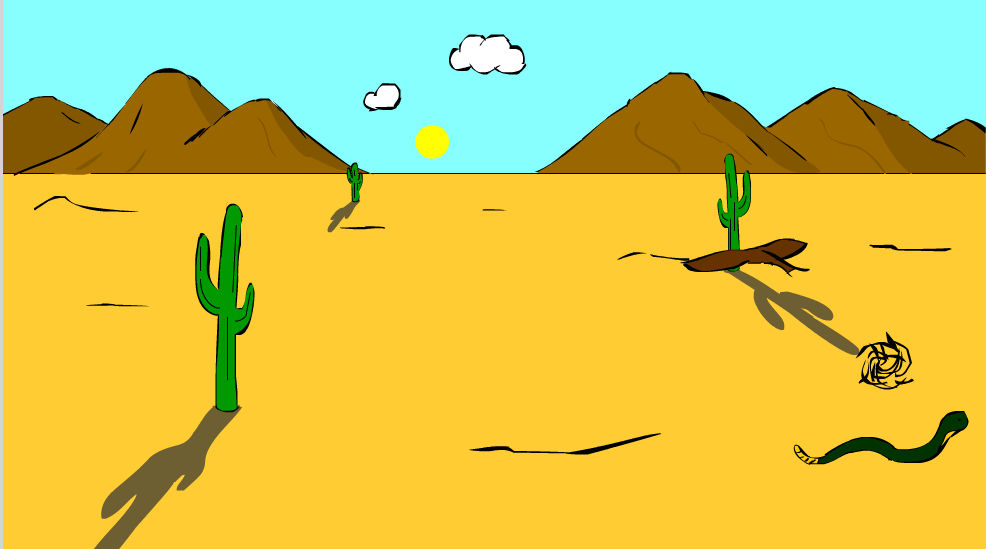 Desert Scene by Jester876 on DeviantArt