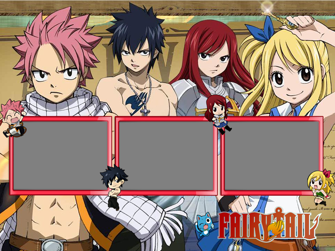 Fairy Tail Collage RED by jumbex on DeviantArt