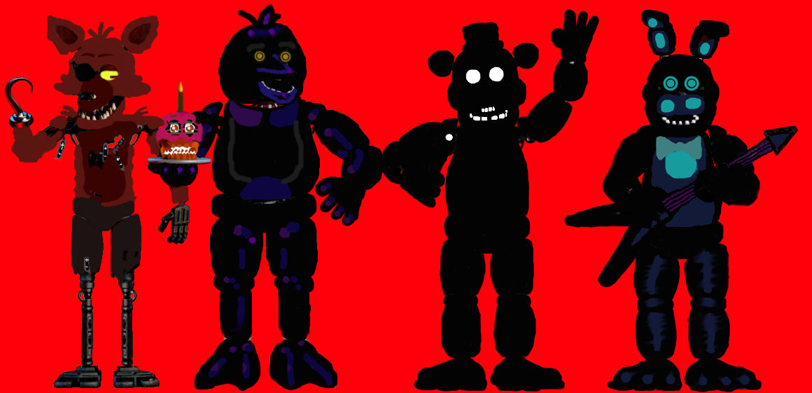 Hard mode animatronics by IAmAHotDoge on DeviantArt