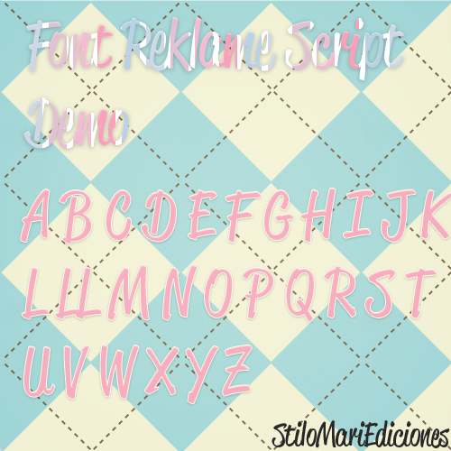 Font Reklame Script Demo by StiloMari on DeviantArt