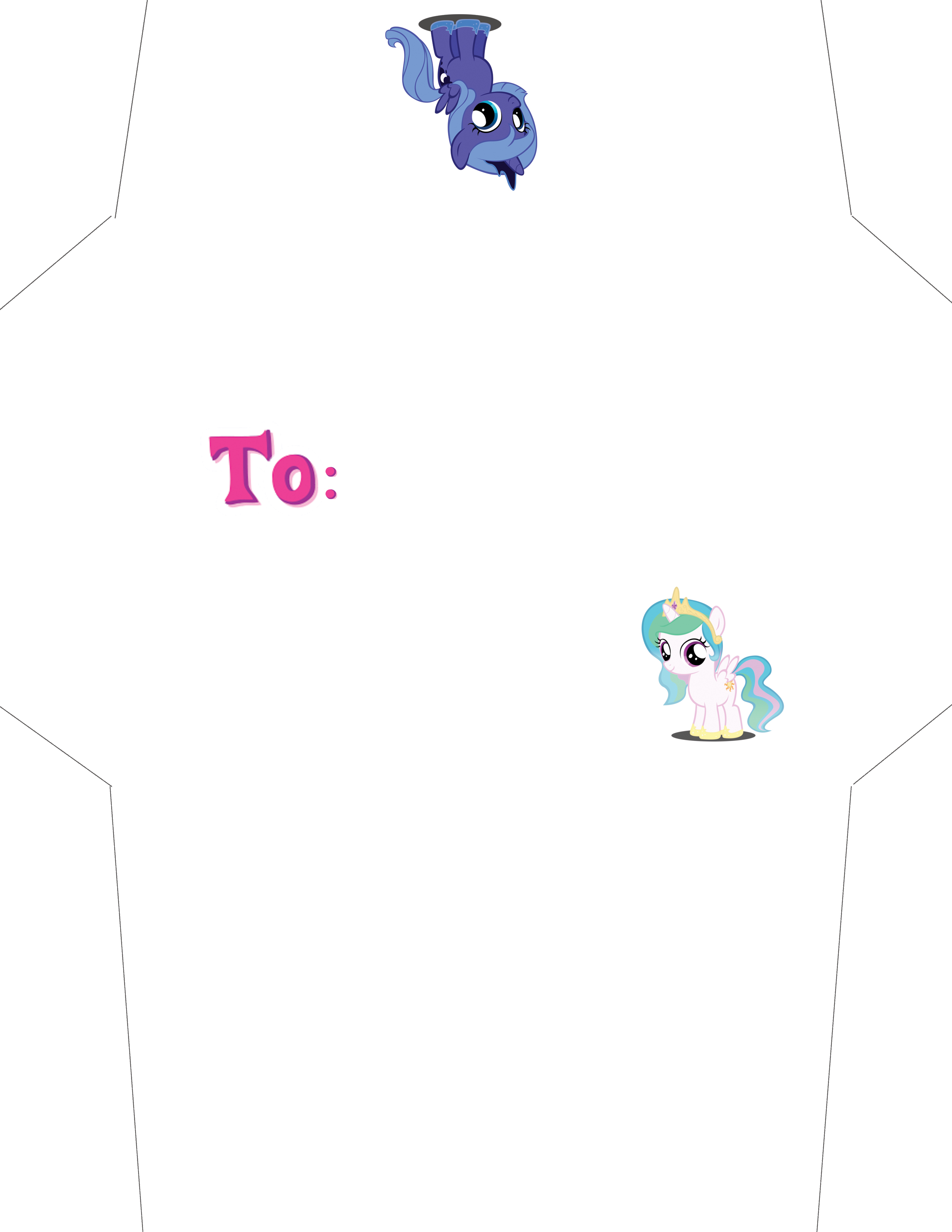 Pony invitation envelope template by moviefreaq on DeviantArt