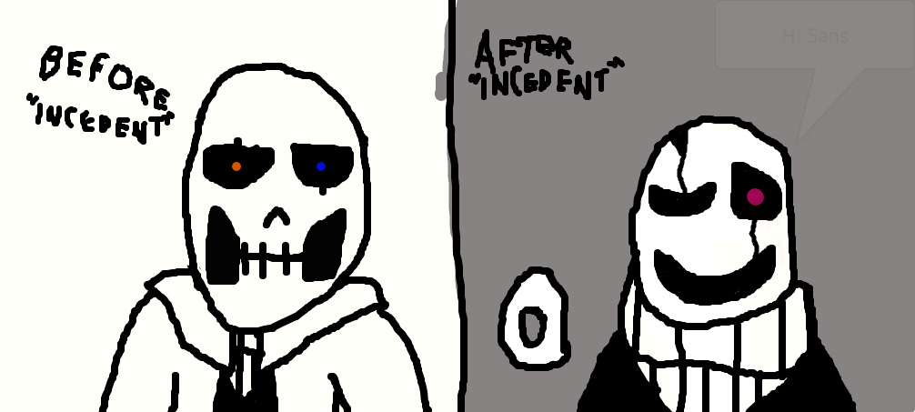 Dr W.D Gaster before and after incident by Aeowyyn on DeviantArt