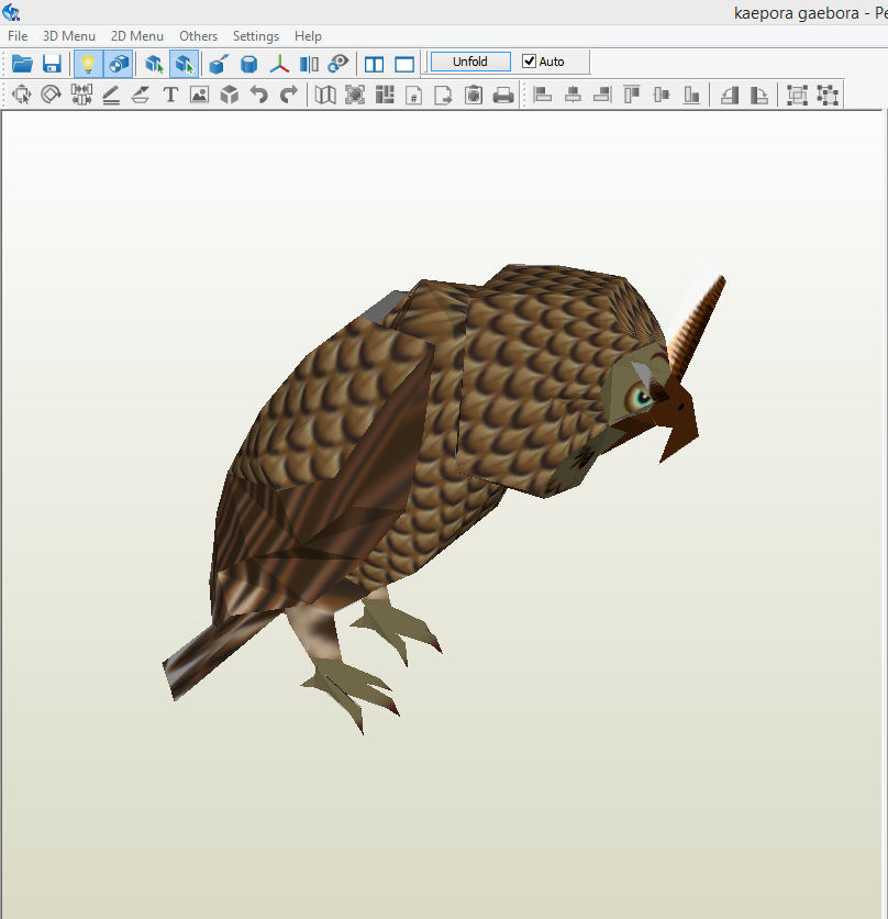 Kaepora Gaebora papercraft template by Avallon1 on DeviantArt