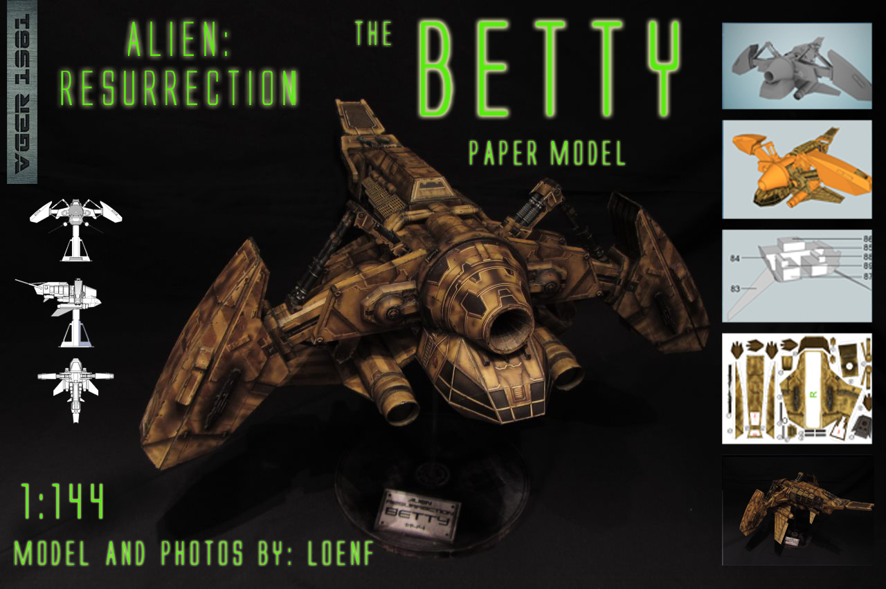 BETTY, Alien:Resurrection papercraft by Vger1981 on DeviantArt