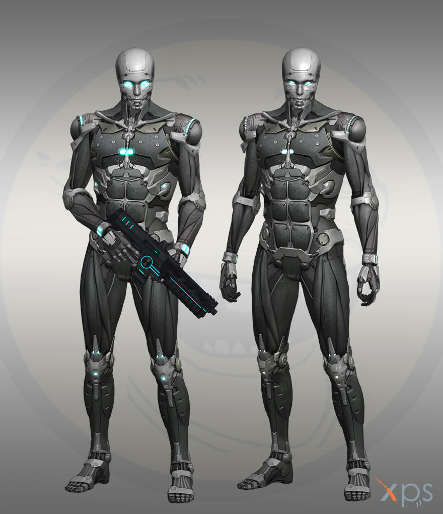 Ghost in the Shell FA - Cyborg male by Bringess on DeviantArt