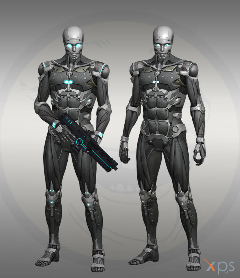 Ghost in the Shell FA - Cyborg male by Bringess on DeviantArt