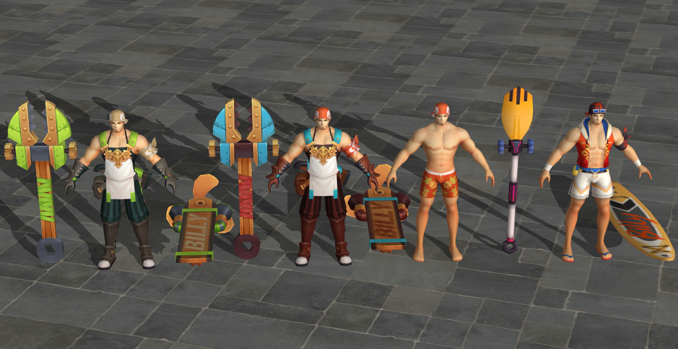 GYEE Billy pack for Xnalara by KairosApsu0Times on DeviantArt