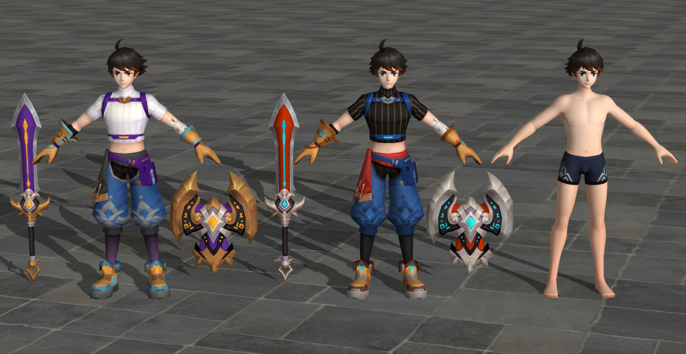 GYEE Shawn pack for Xnalara, FBX and MMD by KairosApsu0Times on DeviantArt