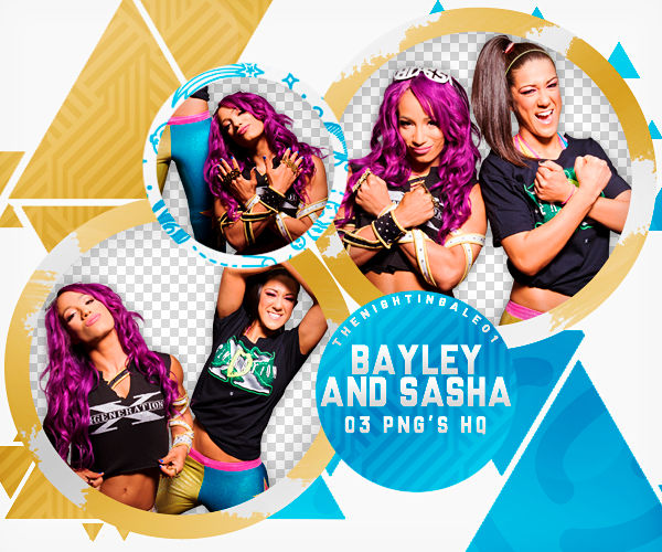 Sasha Banks And Bayle - Pack Png #O1 by TheNightingale01 on DeviantArt