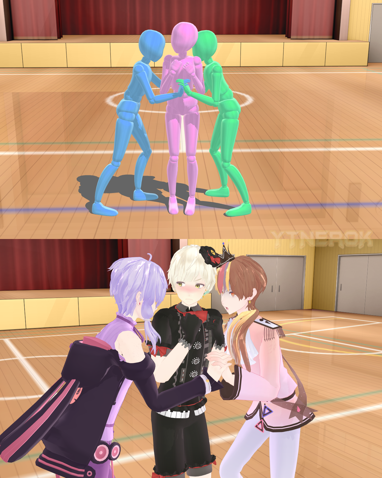 Kabe don Trio Pose DL by YTNeroK on DeviantArt