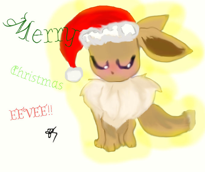 EEVEE Christmas! or Christmas EEVEE? by MLPArtBolt on DeviantArt