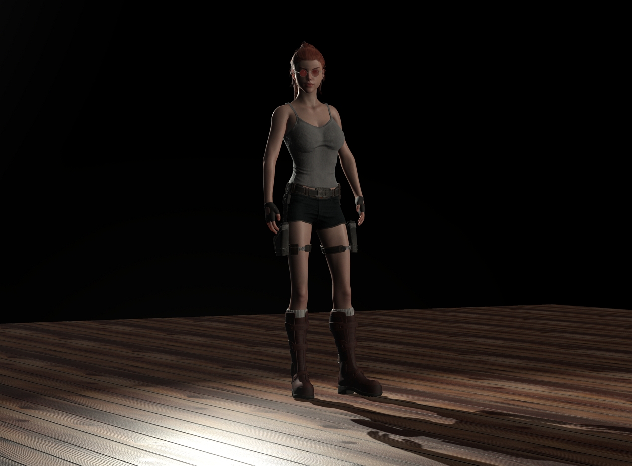 Lara Croft Tomb Raider 3D Model by Barr-y on DeviantArt
