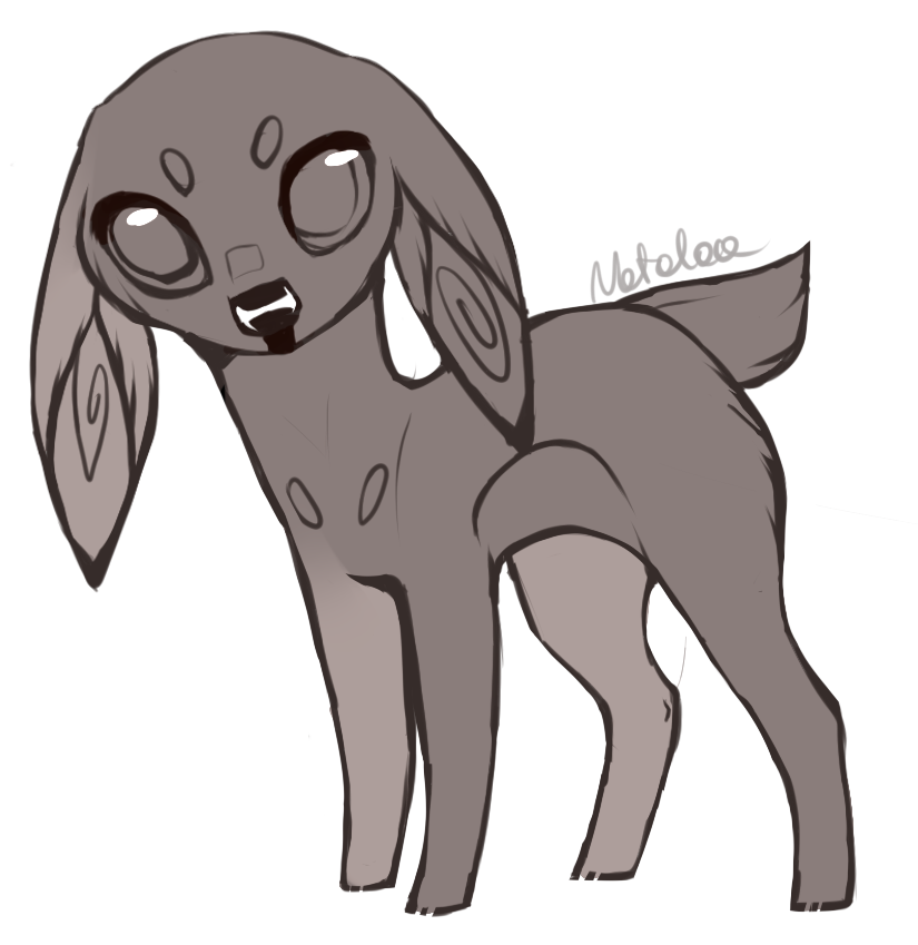F2U chibi deer lineart by NalaaAdopts on DeviantArt