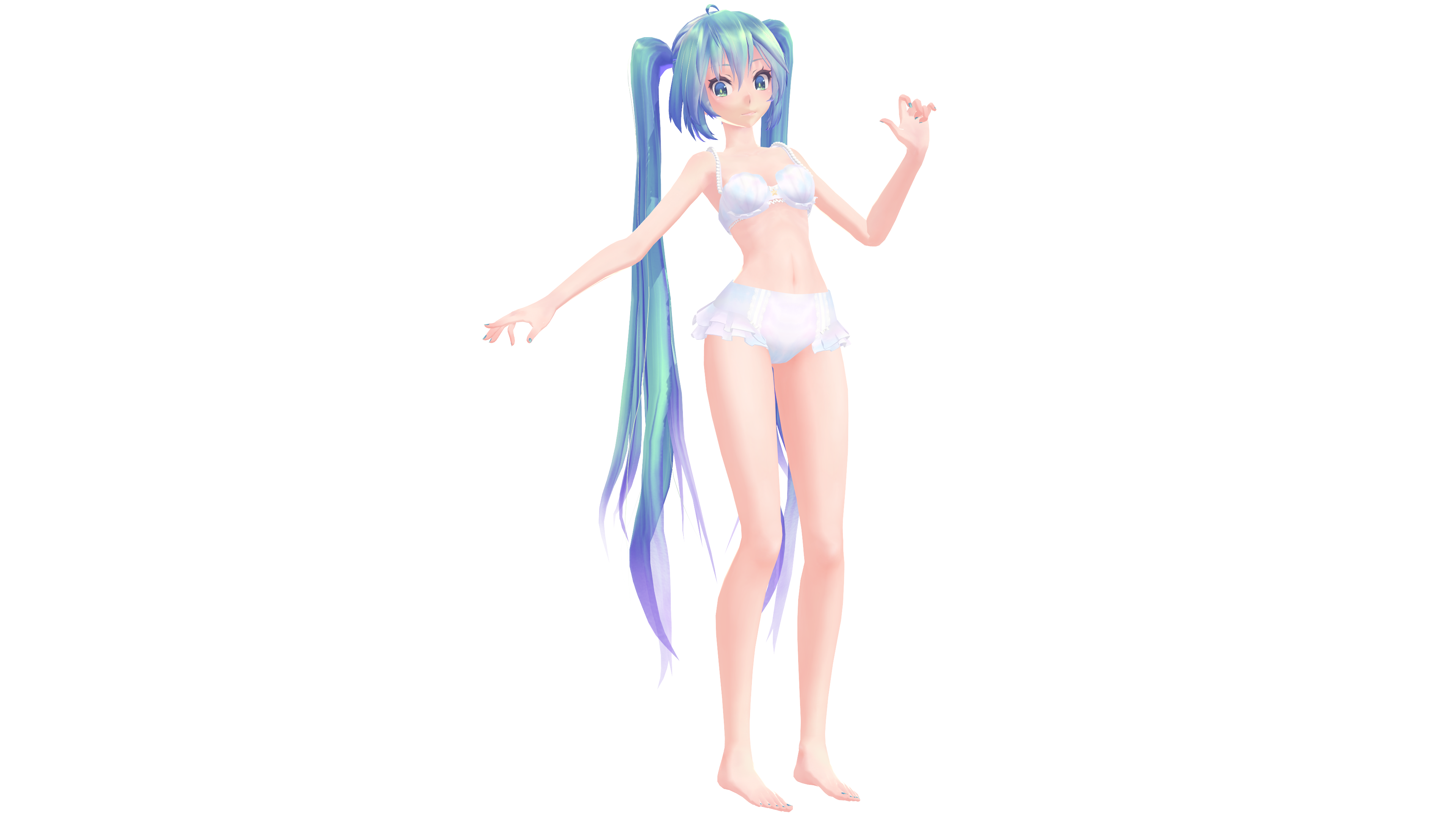 MMD Model Download: TDA Mermaid Swimsuit Miku by K-Manoc1 on DeviantArt