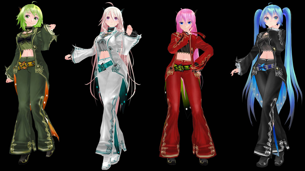 MMD: TDA Luise Meyrink Gumi, IA, Luka, and Miku by K-Manoc1 on DeviantArt