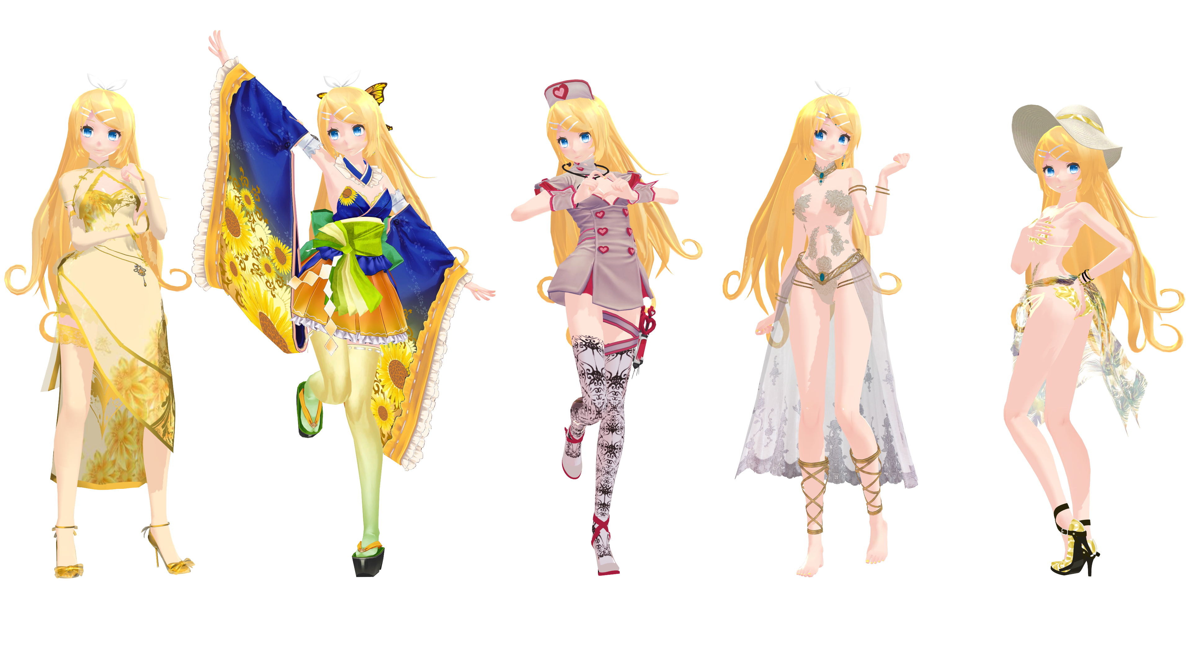 MMD Model Pack: TDA Future Rin Pack by K-Manoc1 on DeviantArt