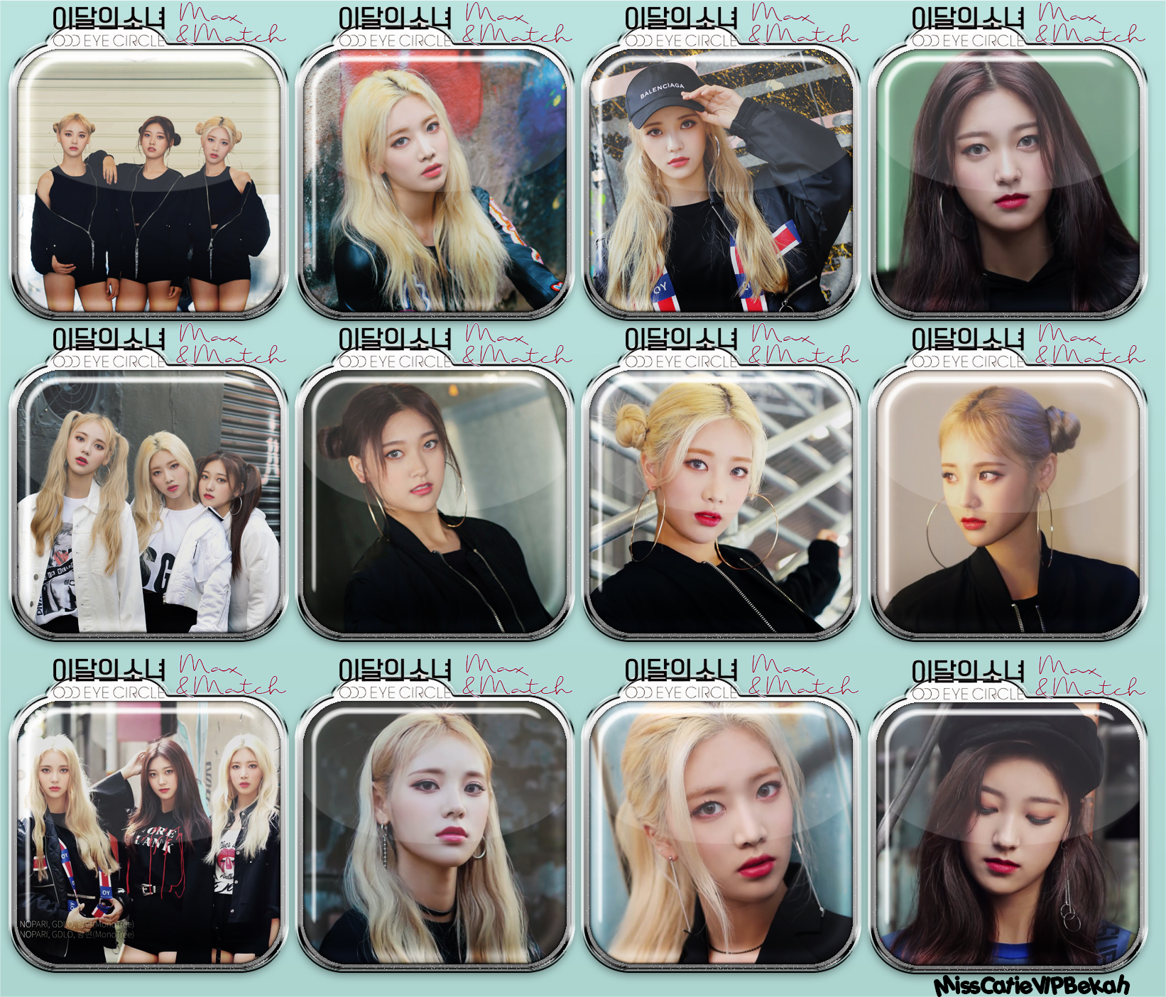 LOONA Odd Eye Circle Max and Match Icons by MissCatieVIPBekah on DeviantArt