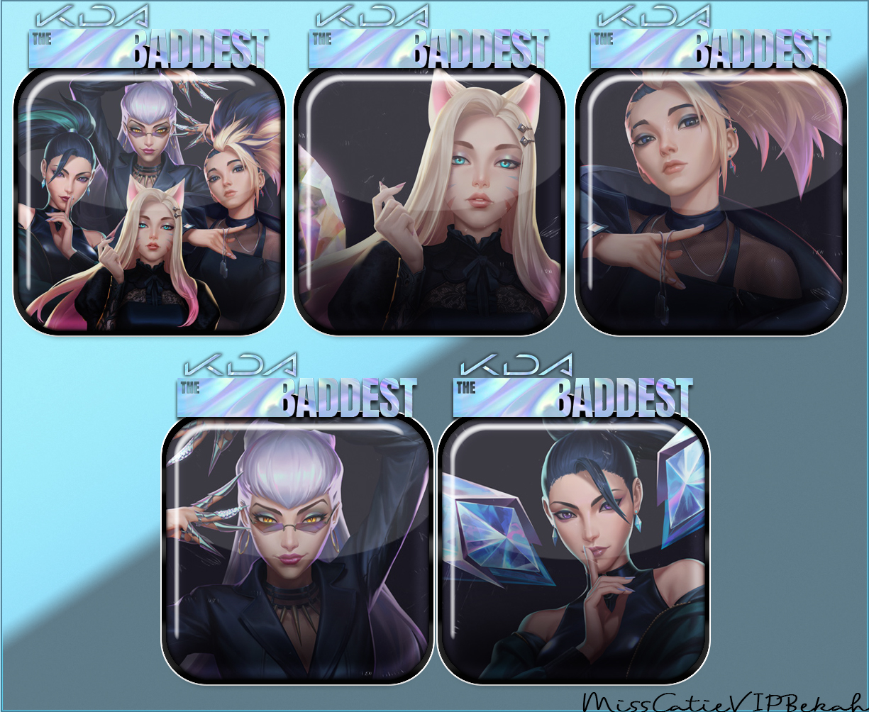 KDA The Baddest Icons by MissCatieVIPBekah on DeviantArt