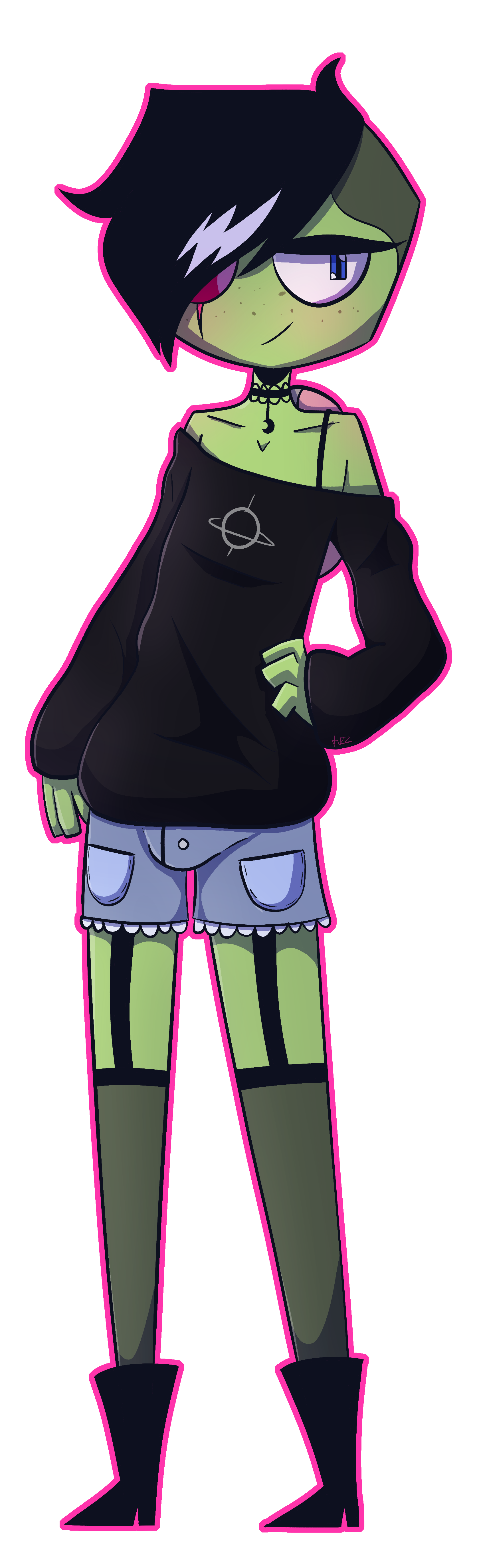 Feminine Zim by Invader-Madness on DeviantArt