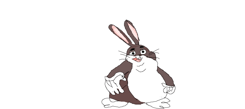 Big chungus fan art by madelinie on DeviantArt