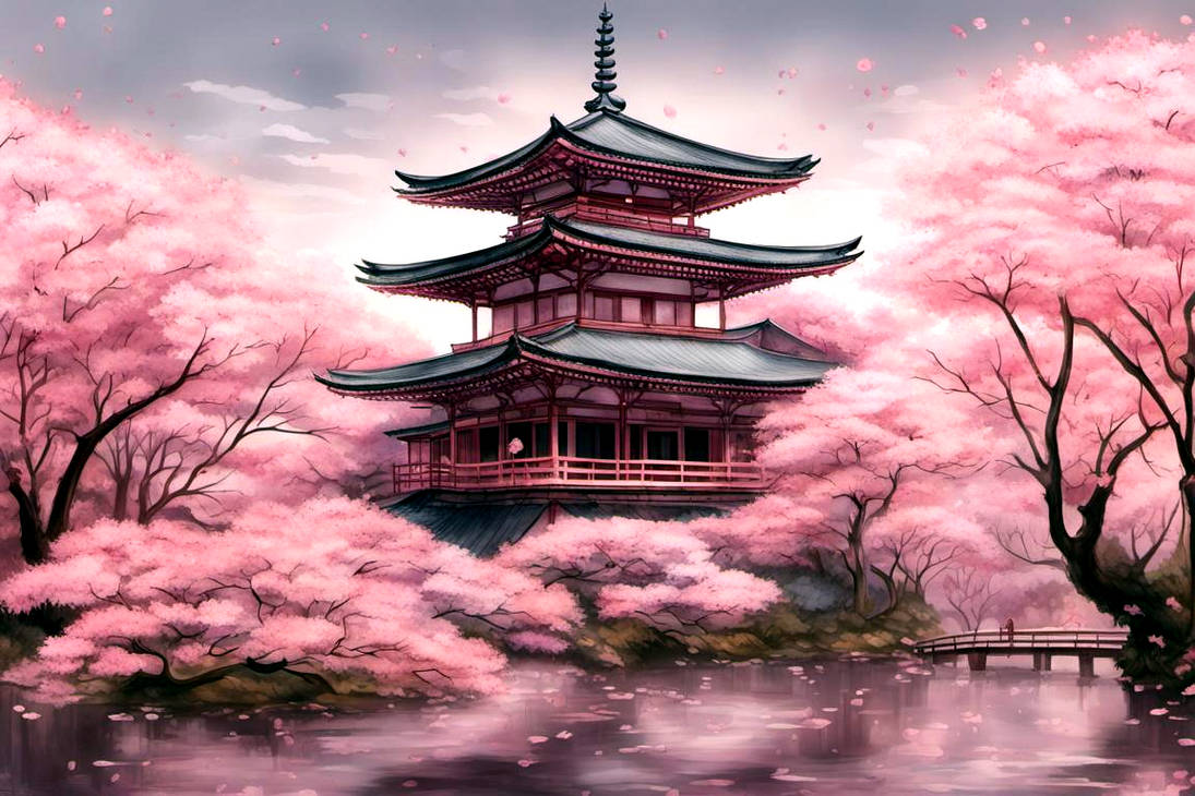 Sakura Castle by talyagordon on DeviantArt