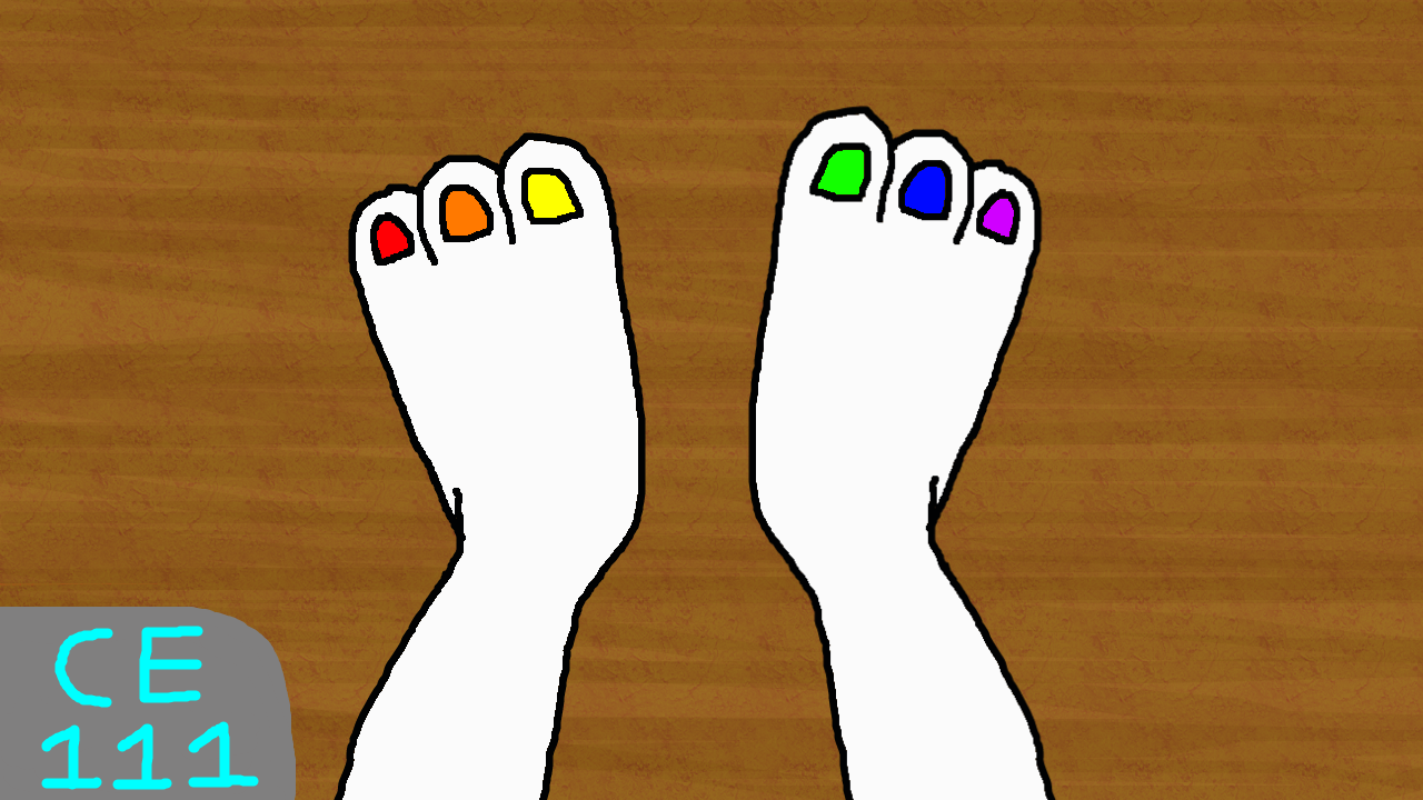 Minerva Mink's Rainbow Toes by Cyanesque111 on DeviantArt