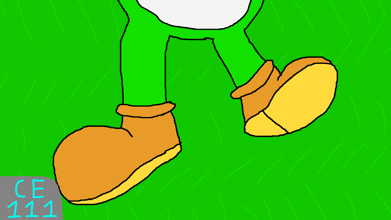 Yoshi Standing on One Foot by Cyanesque111 on DeviantArt