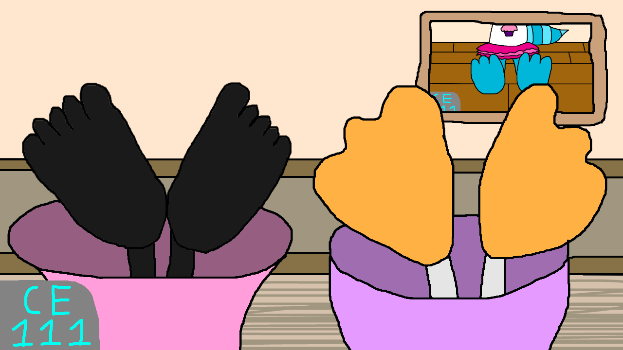 Minnie and Daisy's Feet in the Air by Cyanesque111 on DeviantArt