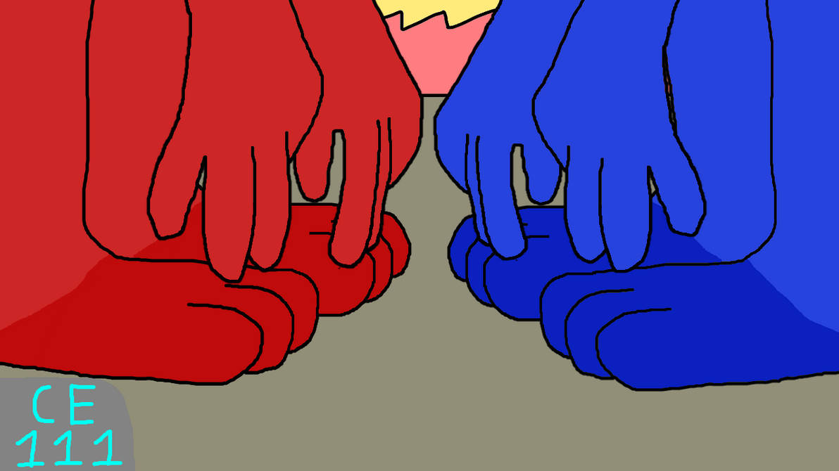 Ruby And Billy Biggle Touching Their Toes By Cyanesque111 On Deviantart