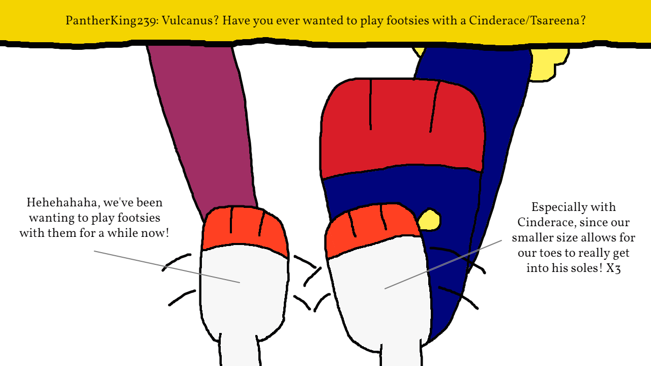 Ask My OCs' Feet #33 by Cyanesque111 on DeviantArt