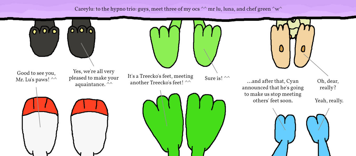 Ask My OCs' Feet #157 by Cyanesque111 on DeviantArt