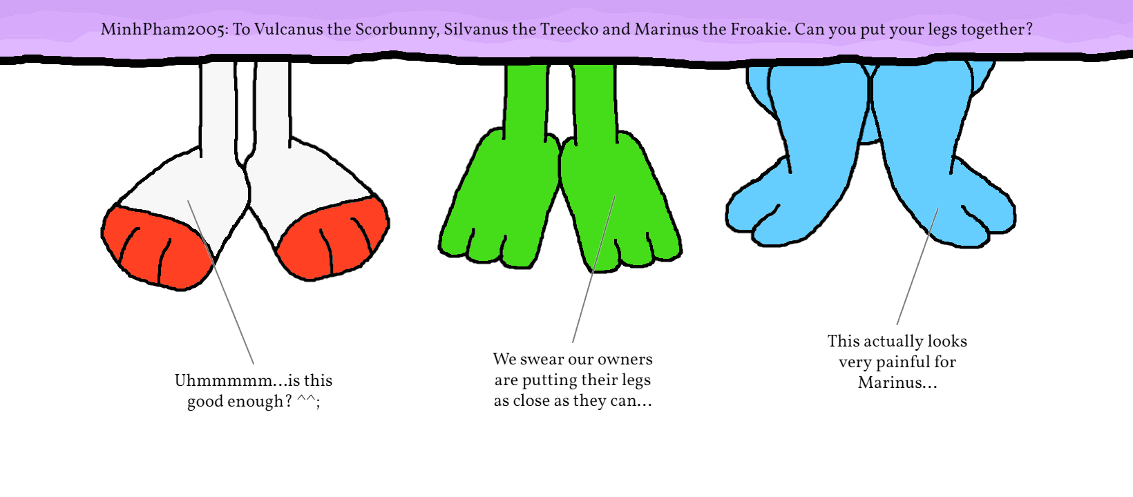 Ask My OCs' Feet #168 by Cyanesque111 on DeviantArt