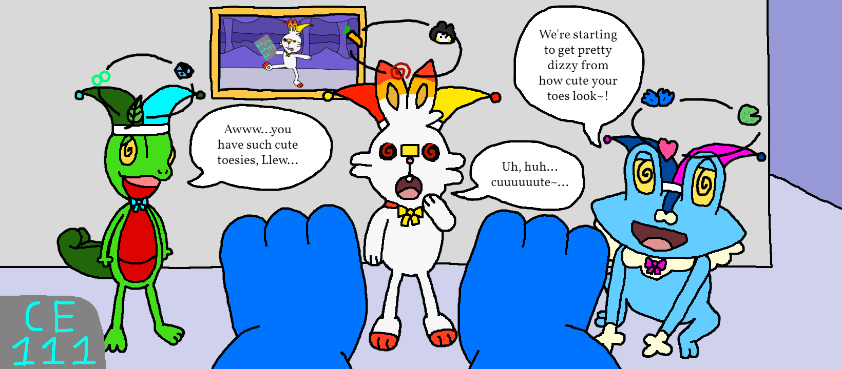 Llew's Dizzying Toesies by Cyanesque111 on DeviantArt
