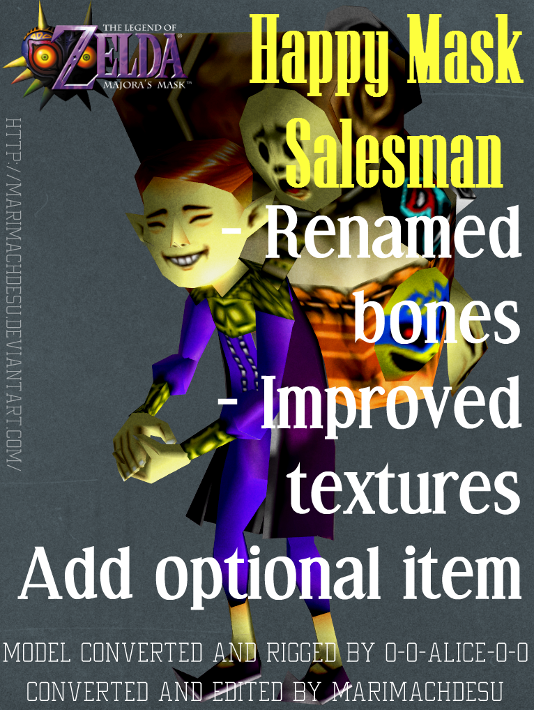 Zelda: Majora's Mask - Happy Mask Salesman by MarimachDesu on DeviantArt