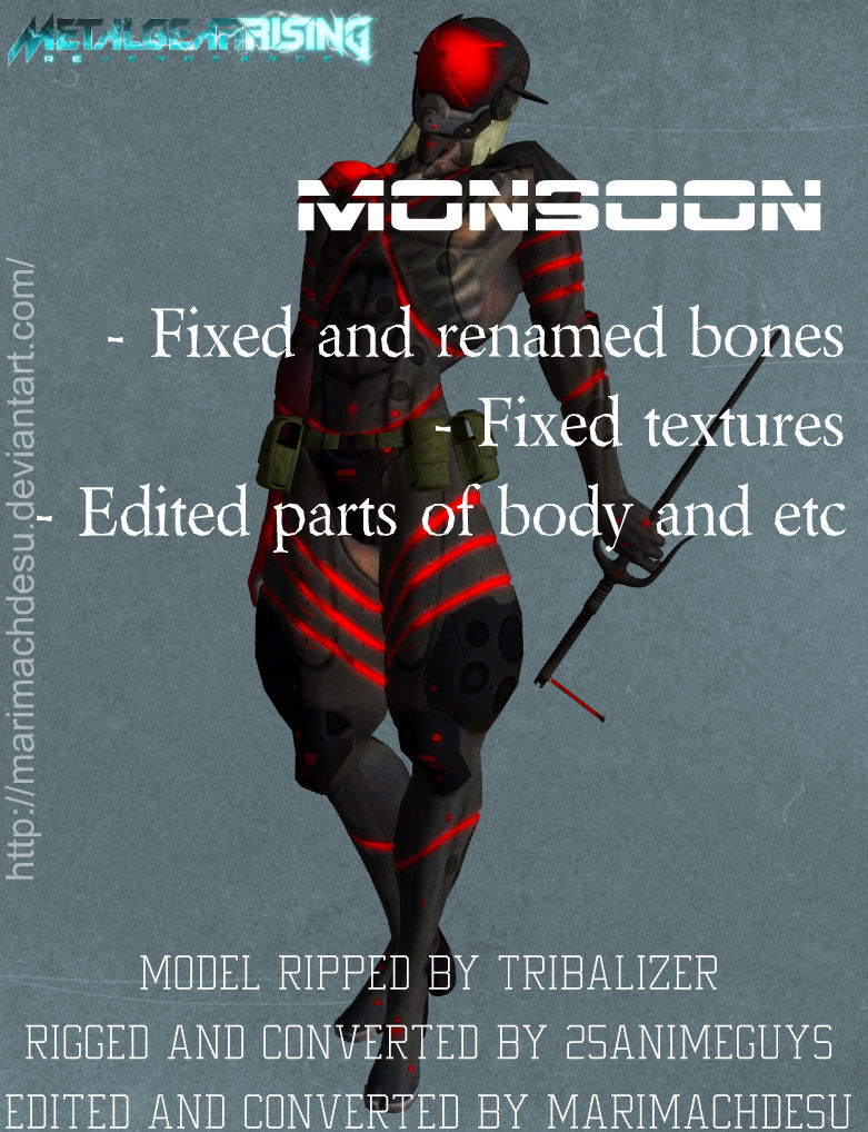 Metal Gear Rising - Monsoon by MarimachDesu on DeviantArt