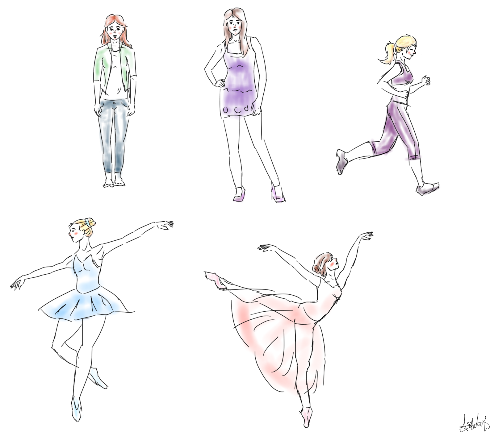 Human Doodles by Chatoyant11 on DeviantArt