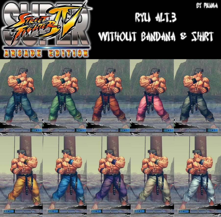 Ryu - Without Bandana Shirt by Piuma (re-upload) by MANNY452 on DeviantArt