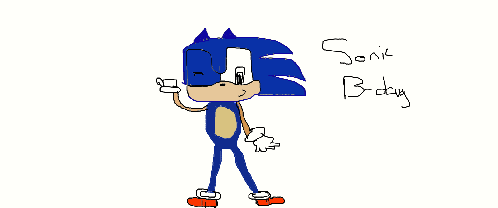 sonic b-day by fionathefox13 on DeviantArt