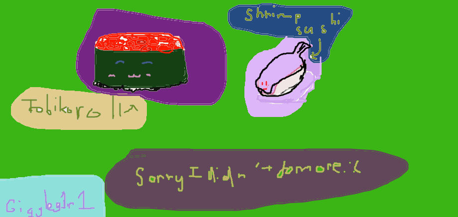 sushi chibis:tobiko roll and shrimp sushi by giggleg1r1 on DeviantArt