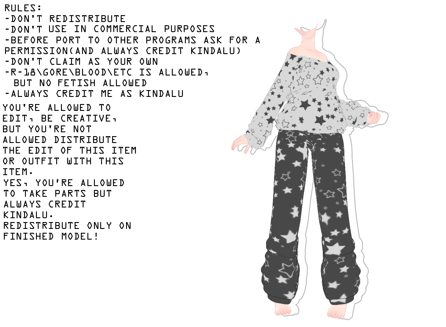 [DOWNLOAD] cute cozy pajama for MMD by Kindalu on DeviantArt