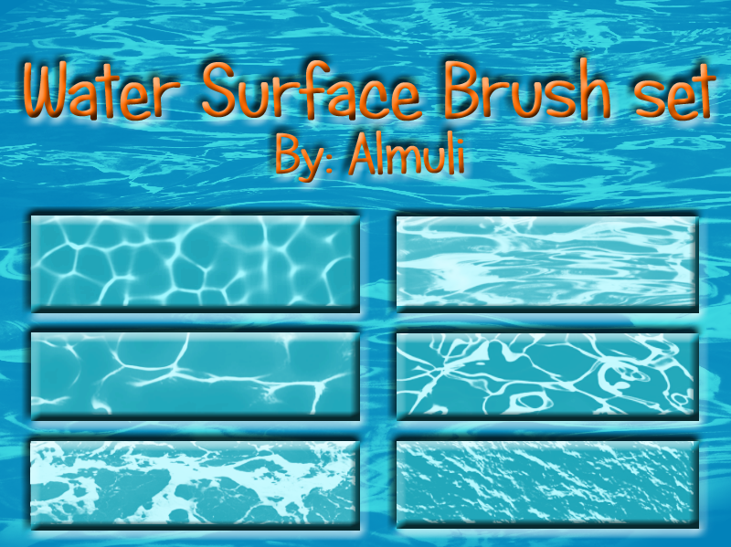 Water Surface Brush set for PS by Almuli on DeviantArt