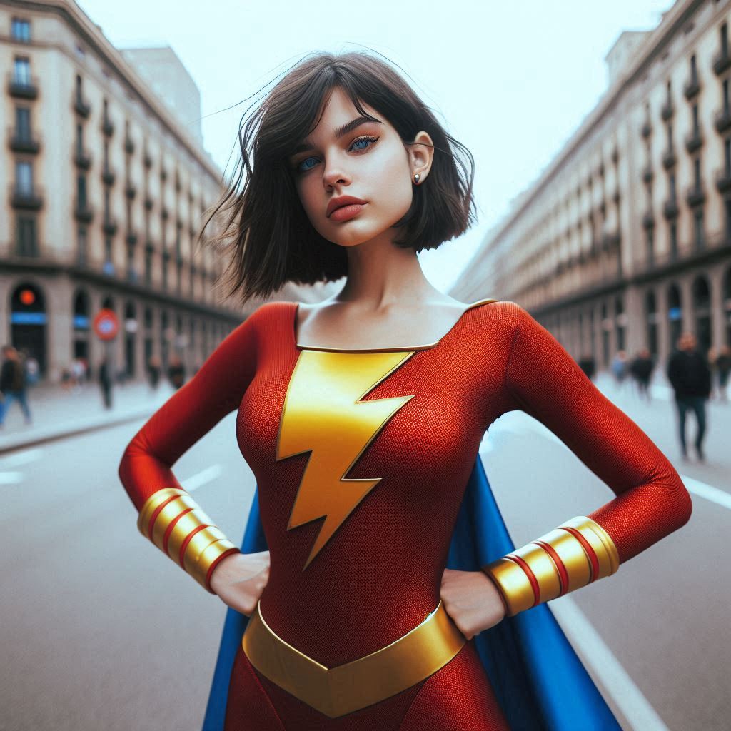 Mary marvel arms on hips by telkines on DeviantArt