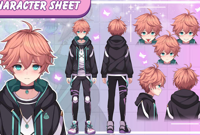 Anime Reference Sheet by echopalette on DeviantArt